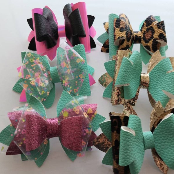 Hair Bow Template SVG - Hair Bow SVG, PDF - Digital Template - Hair Bow ...