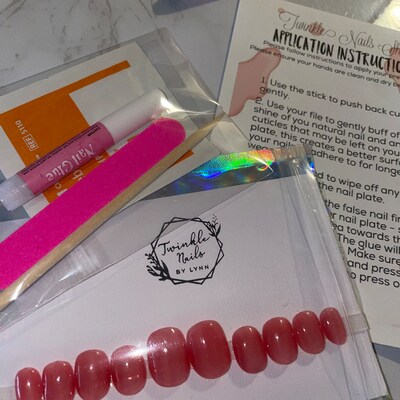 Solid Jelly Color Nails CHOOSE Your Color Gloss or Matte Press on Nails ...