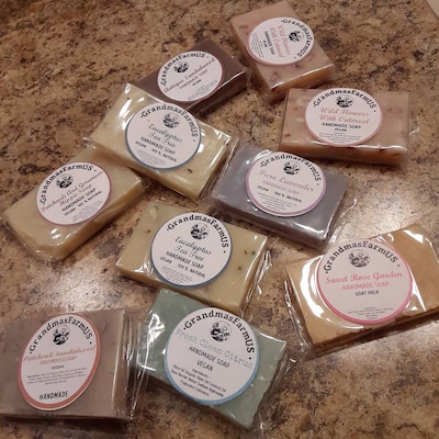 Handmade Soap Bars Pick Your Favorite Scents Artisan Soap, Wrapped and ...