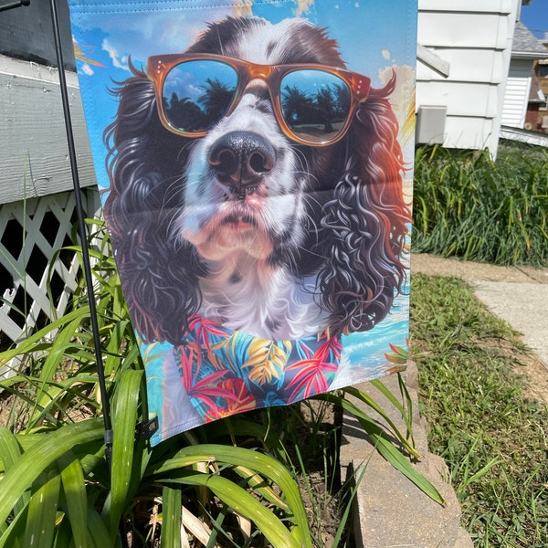 Bernedoodle Fall Garden Flag Gift Tri Color Doodle House Flag Autumn ...