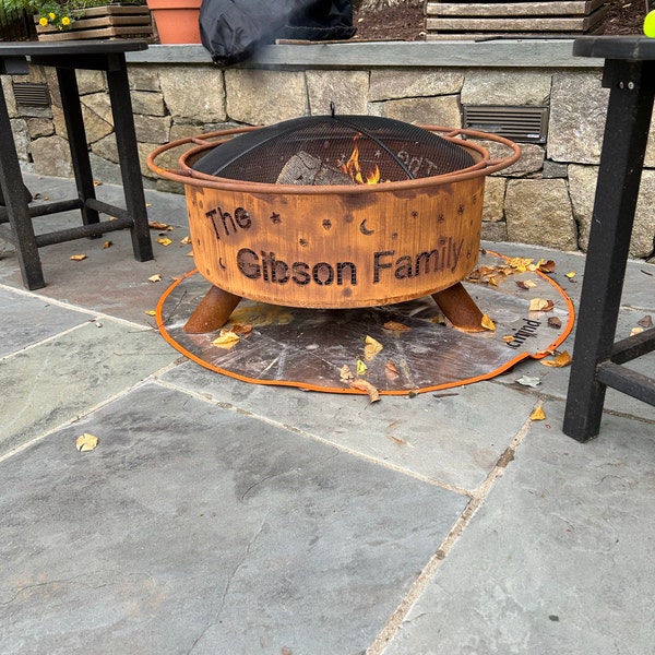 Custom Logo Fire Pit - Etsy
