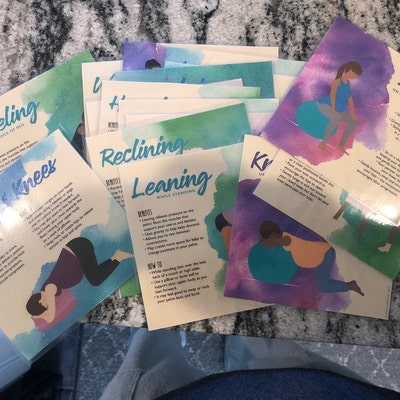 Set 2: Props for Labor / Birth Positions Vector Illustrations, Artwork ...