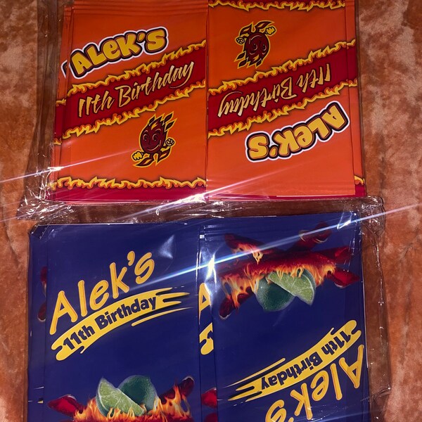 Personalized Hot Cheetos Chip Bag Wrappers Filled or Unfilled Print and ...