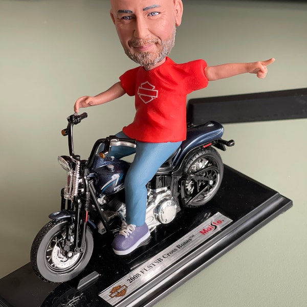 Custom Motorcycle Bobblehead Gifts for Man, Personalized Bobblehead ...