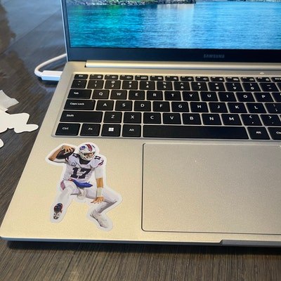 Josh Allen Buffalo Bills Vinyl Sticker Hurdle Jump white Border - Etsy