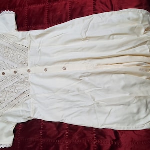 Victorian Nightgown, Vintage Sleepwear, 1900s Nightwear, Old Fashion ...