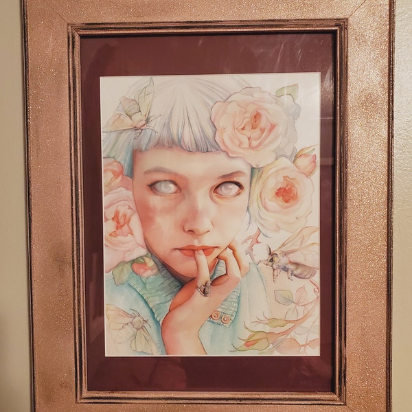 CALACA PEONÍA Alternate Dark Background Open Edition Fine Art PRINT ...