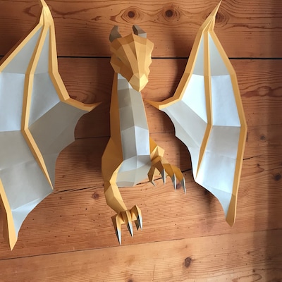 DIY Papercraft Dragon: Turn This Printable PDF Pattern Into an ...