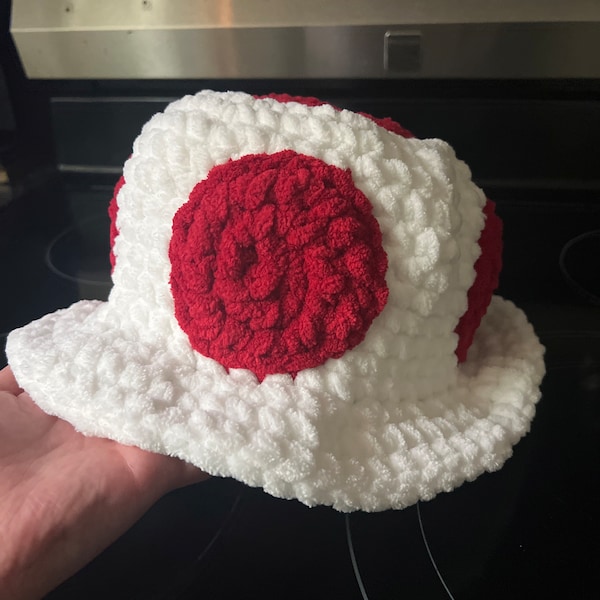 Crochet Puffy Toad Mushroom Bucket Hat - Etsy