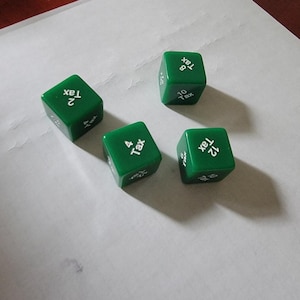 Set of Highly Customized D6 Dice You Choose Colors Dice Set Commission ...