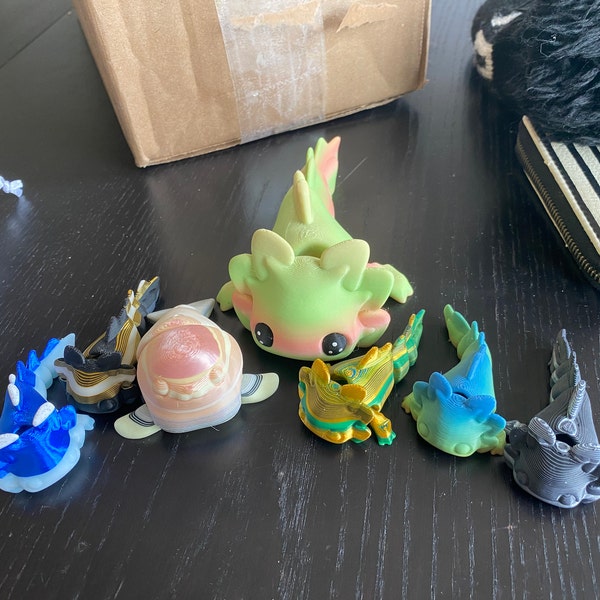 Cute Axolotl Tadpole 3D Print Articulating Desk Decor Regular or ...