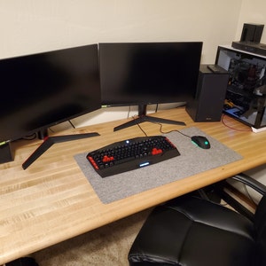 Merino Wool Felt Desk Pad, Laptop and Keyboard Mats 3mm Thick ...