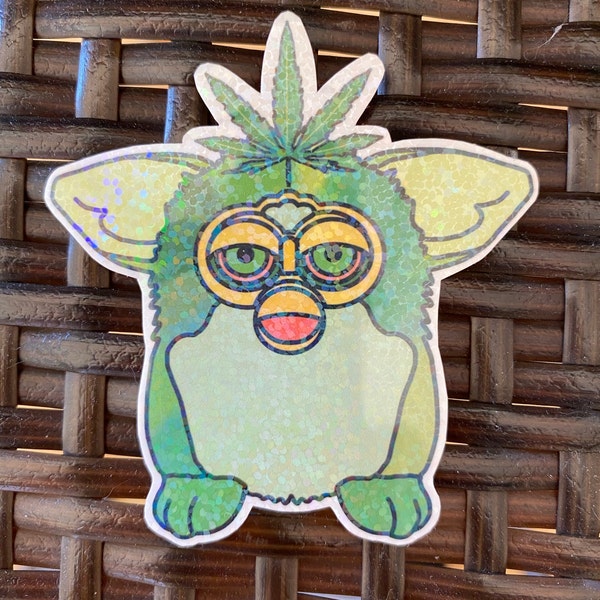 Furby Drama Sticker Funny 90s Sticker for Furby Lovers Gothic Pink ...