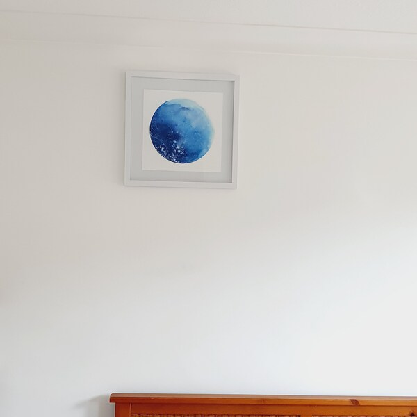 Blue Moon, Wall Art | Full Moon. Moon Poster. Moon Print. Full Moon ...