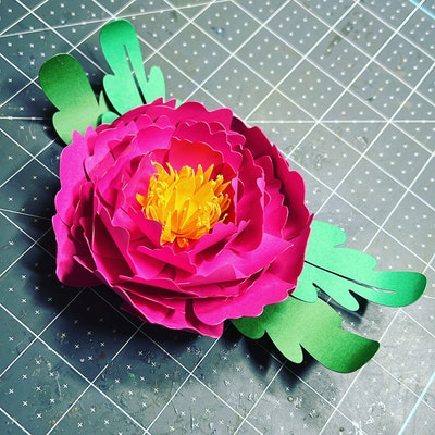 SVG File Paper Flower Tutorial Paper Flower Templates Cricut SVG 3D ...