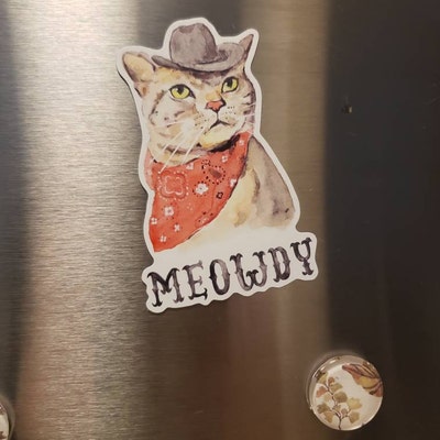 Meowdy Cat Vinyl Sticker Cowboy Cat Decal Texas Decal Texas - Etsy