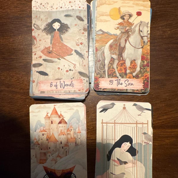 Vintage Tarot Deck, Vintage Tarot Cards, Old Tarot Deck, Old Tarot ...