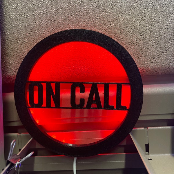 3" Busy Work Indicator on Call Light Sign - USB Powered With Switch - Etsy