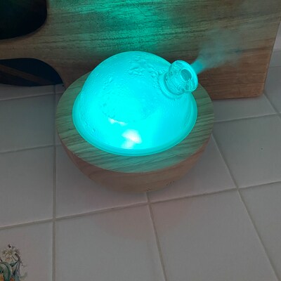 Willow Glass Dome & Wood Grain Diffuser Essential Oil Diffuser - Etsy