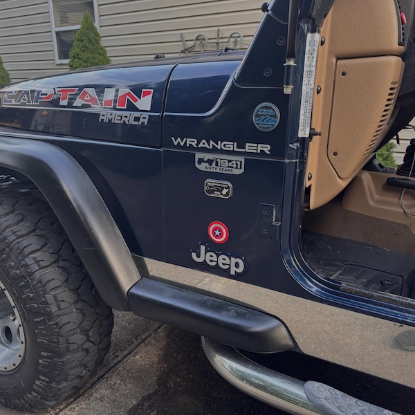 Custom American Flag Lettering Sticker Decal for Hood | Set of 2 - Etsy