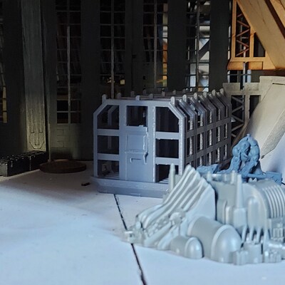Sci Fi Gothic Train Set 3D Printed Gaming Terrain Warlayer - Etsy
