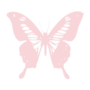 Blush Pink Nursery Wall Art Butterfly Prints Set of 2 Boho - Etsy