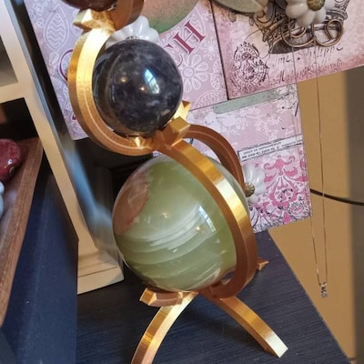 Starry Sphere Stand Handmade Holder for Crystal Ball Gold 3D Printed ...