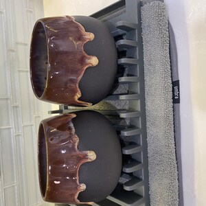 Dripping Style Multicolor Black Clay Pottery, Handmade Stoneware ...