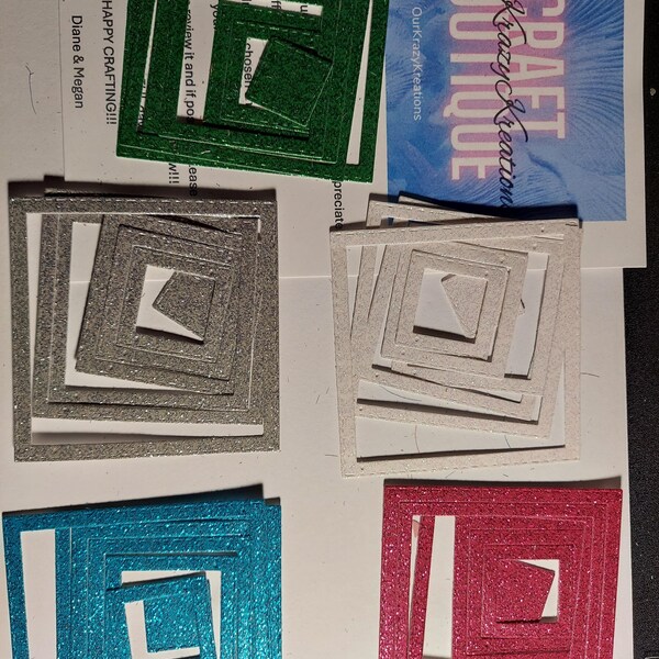 40 -SEASIDE- Precut Die Cut Rectangle Frames - Made From 65lb Cardstock ...