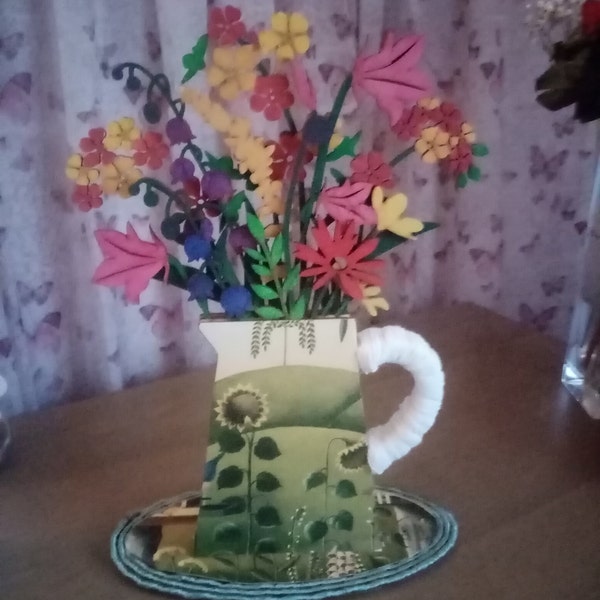 DIY 3D Layered MDF Flower Jug, Make Your Own Flower Jug, Decorate Your ...