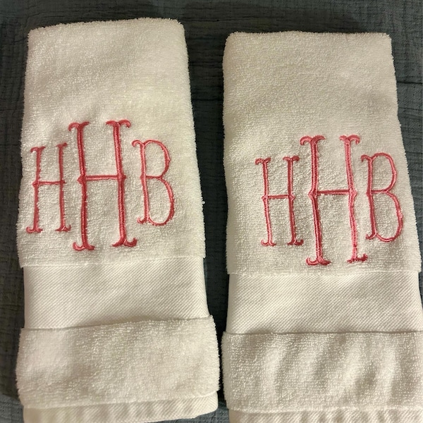 Fishtail Monogram Embroidery Font Set - Instant Download - Etsy