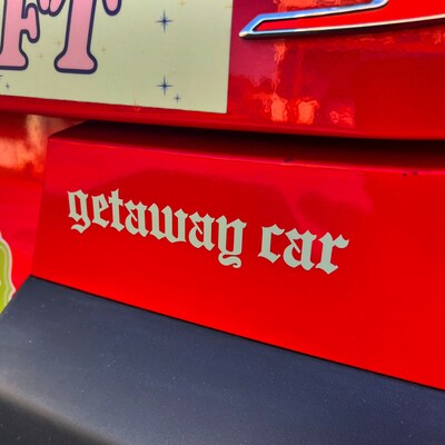 Getaway Car Vinyl Decal Car Window Rearview Mirror Bumper Laptop ...
