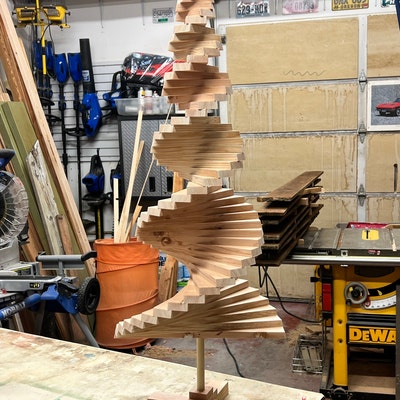 Spiral Tree Combo Spiral Christmas Tree, Wooden Spiral Christmas Tree ...
