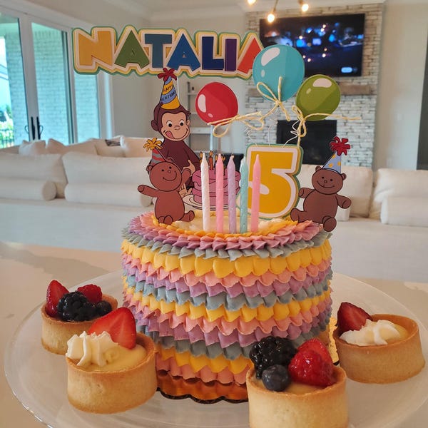 Curious George Cake Topper - Etsy