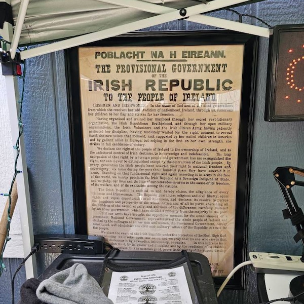 1916 Proclamation of the Irish Republic - Reproduction - 1916 Rising ...