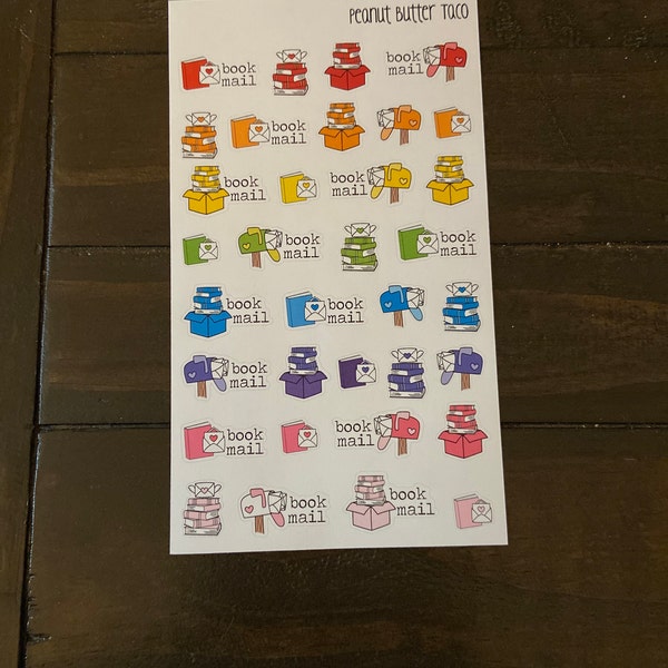 Book Mail Stickers - Happy Mail Stickers - Bookish Stickers - Reading ...
