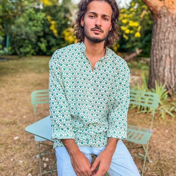 Men's Minimalist Shirt Sewing Pattern, Loose Fit Shirt Digital Pattern ...