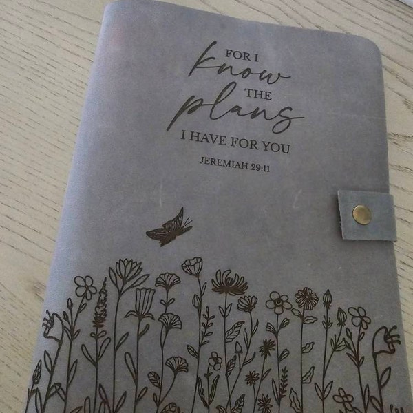 Prayer Journal for Women, Personalized Leather Prayer Notebook, Church ...