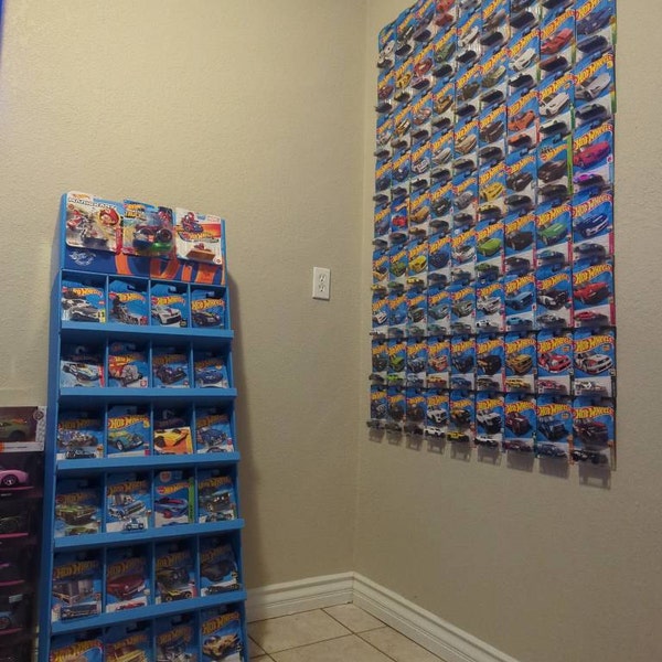 Diecast Hot Wheels Wall Display Modular Design - 55 Car Display - SVG ...