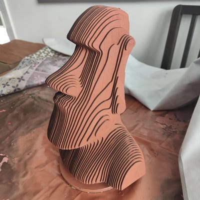 Woman Torso Sculpture Sliced Vector Template 60cm, Female Torso ...