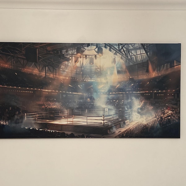 Abstract Blue Marlin Fish Canvas Print in a Painting Style, Blue Marlin ...