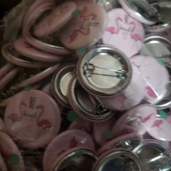 25 Custom Buttons - 2.25" Pinback Buttons, Design Your Own Button, Personalized Buttons ...