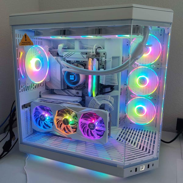 Custmoized Silver Mirrored RGB Gpu Backplate Pc Case Panel Argb Edge ...