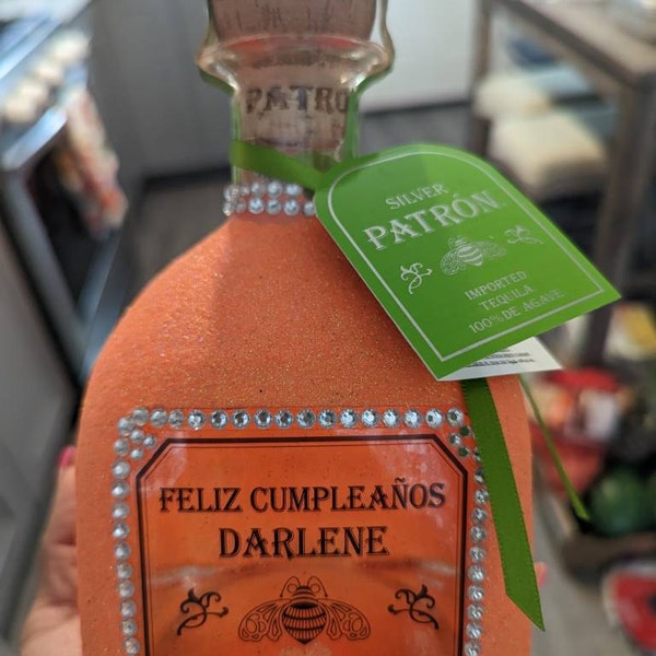 Patron Label, Custom Patron Label, Tequila Custom Label, Birthday ...
