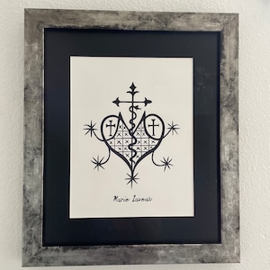 Veve Ogun Voodoo Symbol Print Orisha Loa Sigil New Orleans - Etsy