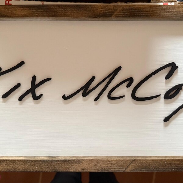 3D Custom Handwritten Wooden Sign || Personal Handwriting Wood Sign ...