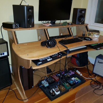 Recording Studio Desk/ 12RU Workstation/ Cabinet Grade Birch Plywood ...
