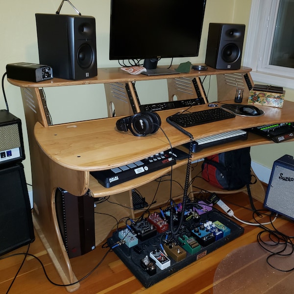 Recording Studio Desk/ 12RU Workstation/ Cabinet Grade Birch Plywood ...