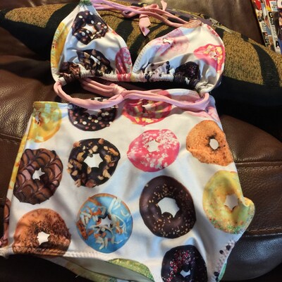 Women's Donut High Waisted Bathing Suit Retro Swimsuit - Etsy