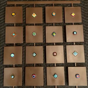 FUSED Stained Glass Tiles, Lg, 8pcs, PYRAMID, Assorted - Etsy